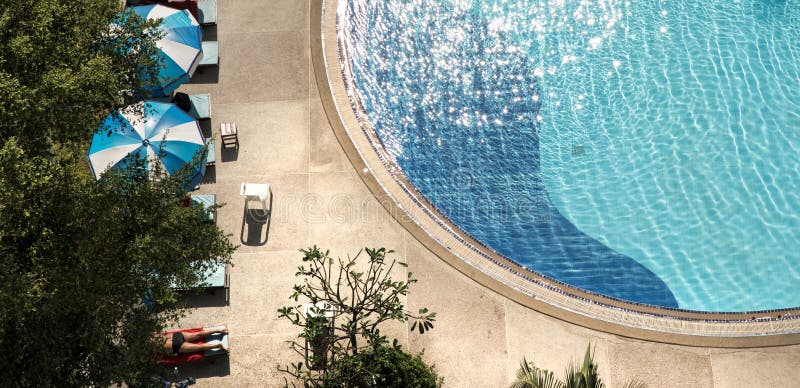 Close Up Outdoor Swimming Pool with Clear Clean Water Stock Image ...