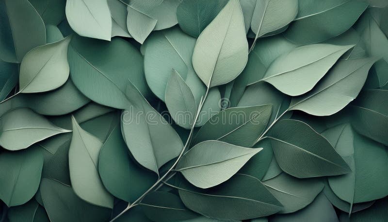 Overlapping Eucalyptus Stock Illustrations – 16 Overlapping Eucalyptus ...
