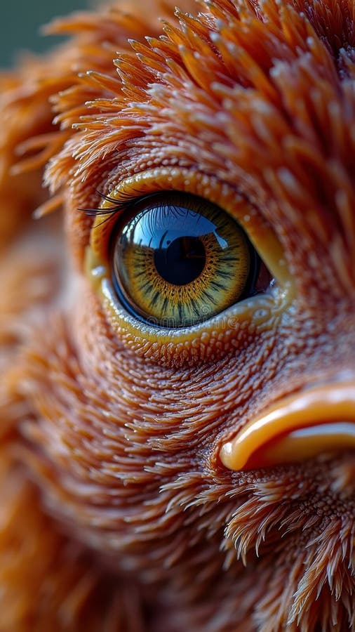 Close-up of Owl Eye with Detailed Feathers in Vibrant Colors Stock ...