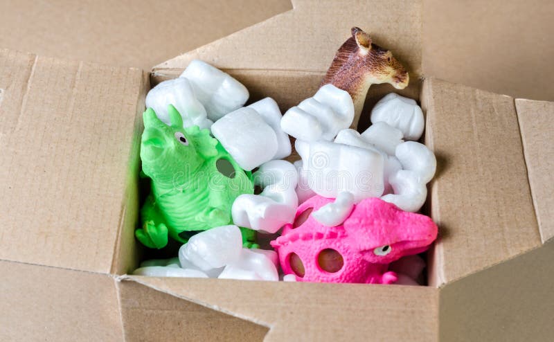 Close-up of Package with Toys Ordered and Received at Home Stock Image ...