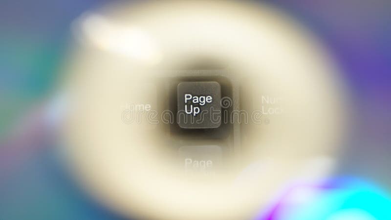 Close Up of the Page Up Button on the Computer Keyboard Stock Image ...