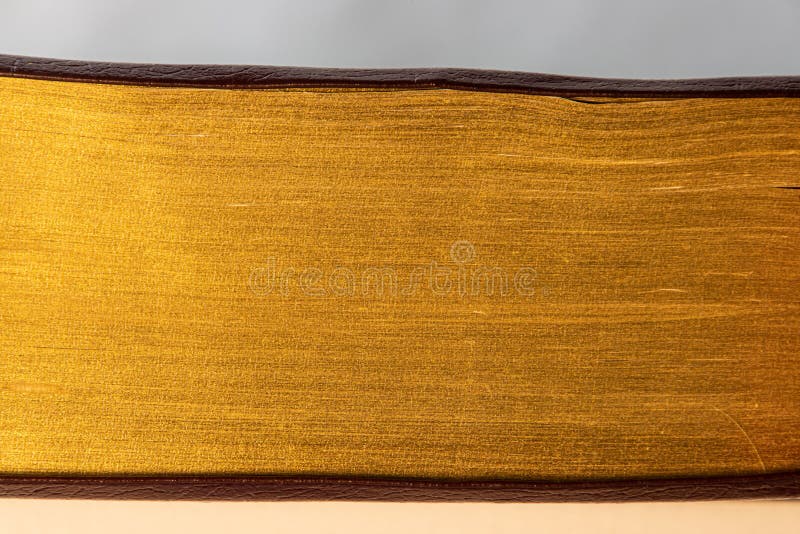 Close Up of Pages of a Book with Golden Edges, Golden Texture ...