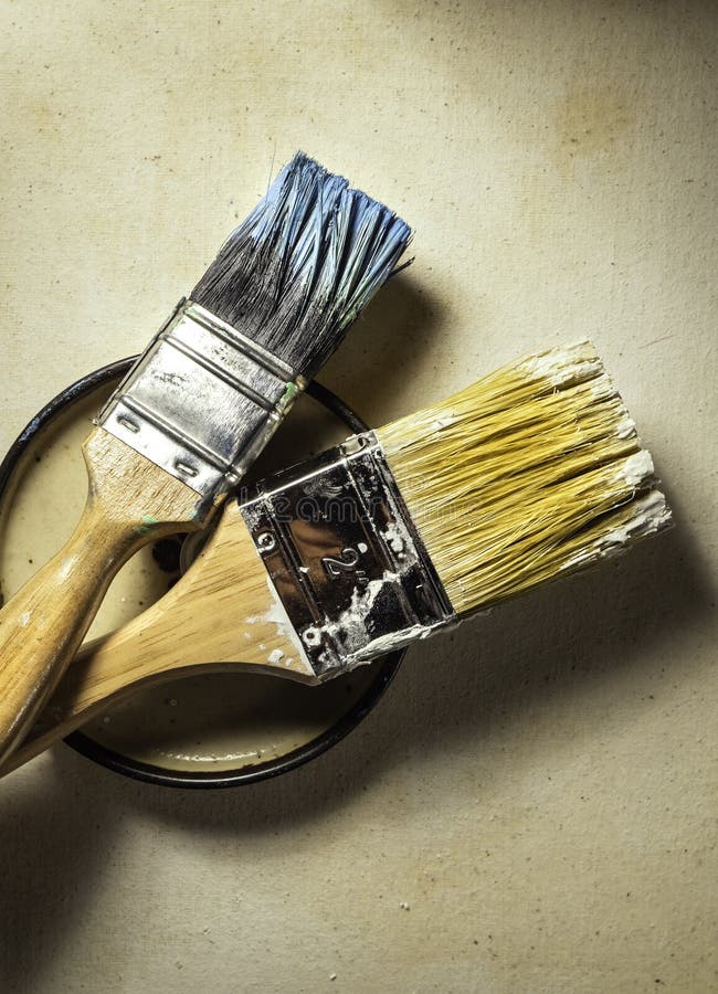 Close up of paint brush stock image. Image of color - 220936193