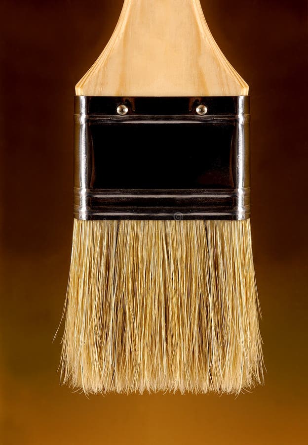 A close up of a paintbrush stock image. Image of home - 8510303