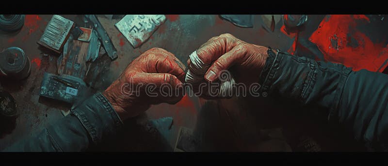 Fight Club Ritual: Close-Up of a Pair of Hands Ready for a Fight Stock ...