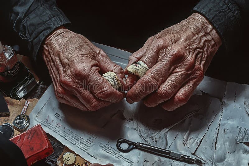 Fight Club Ritual: Close-Up of a Pair of Hands Ready for a Fight Stock ...