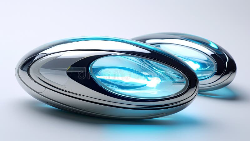 A Close Up of a Pair of Round Objects Stock Illustration - Illustration ...