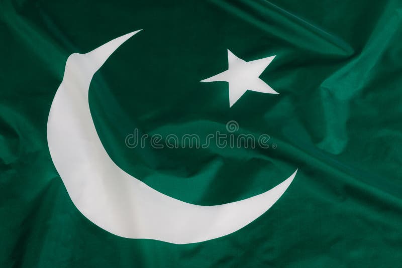 Close Up of the Pakistan Flag with Copy Space Stock Photo - Image of ...