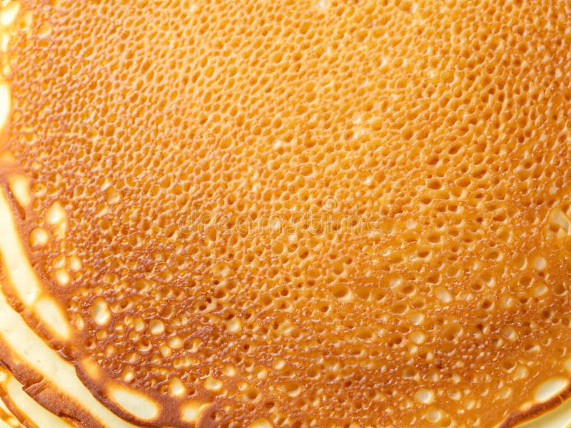 Close Up of a Pancake Texture Stock Image - Image of closeup, isolated ...