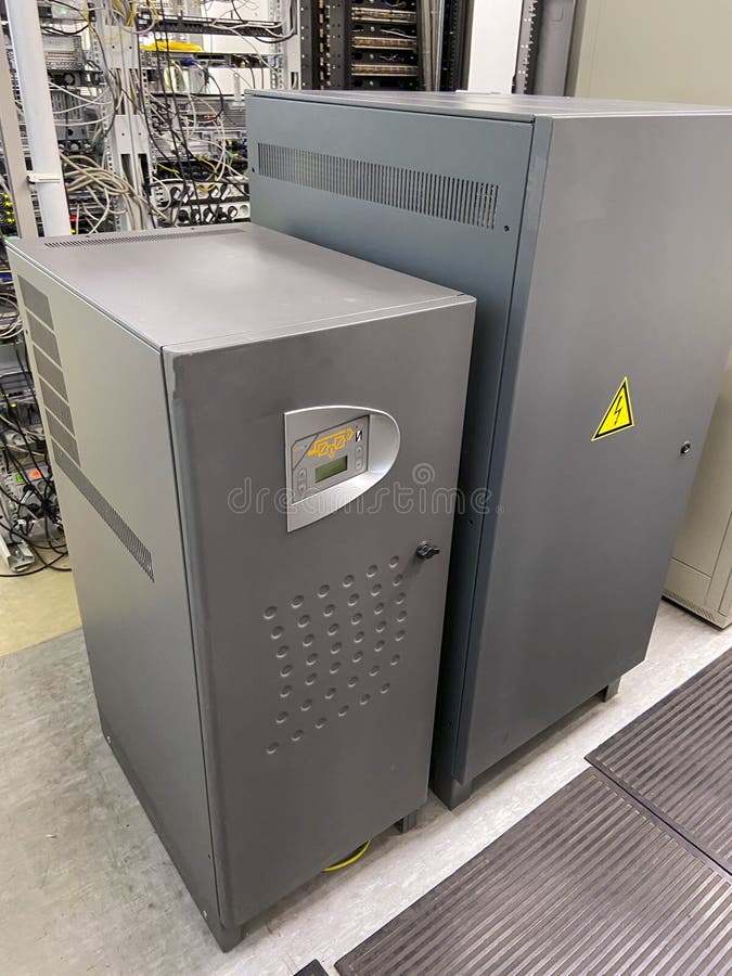 Close-up of Panels in Server Communication. Data Center Stock Photo ...