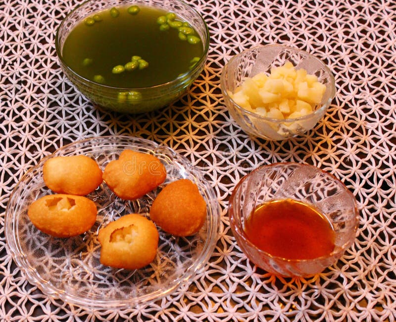 Close up of Panipuri stock image. Image of indian, saunth - 191691125