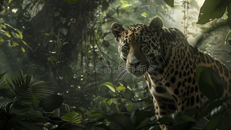 Close Up of a Panther in the Jungle, Portrait of a Panther, Wild ...