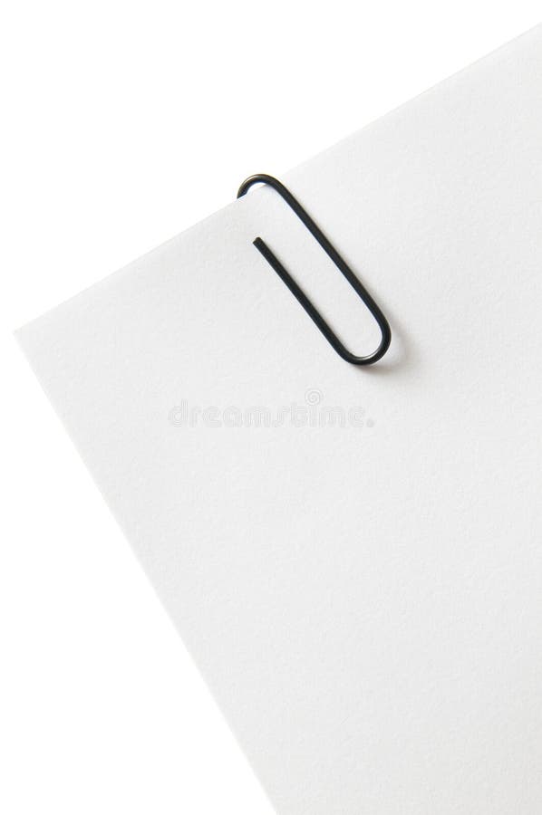 Close up of paper clip stock photo. Image of drawing, blank - 8663356