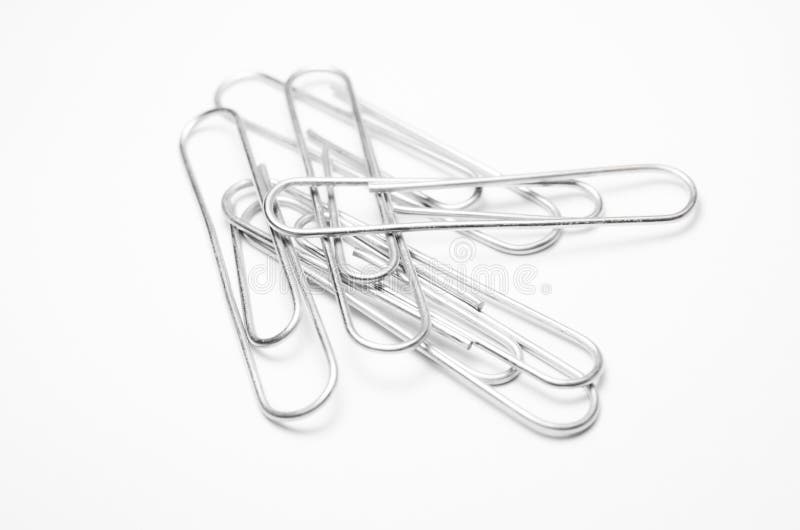 Close-up of paper clips stock illustration. Illustration of shape ...