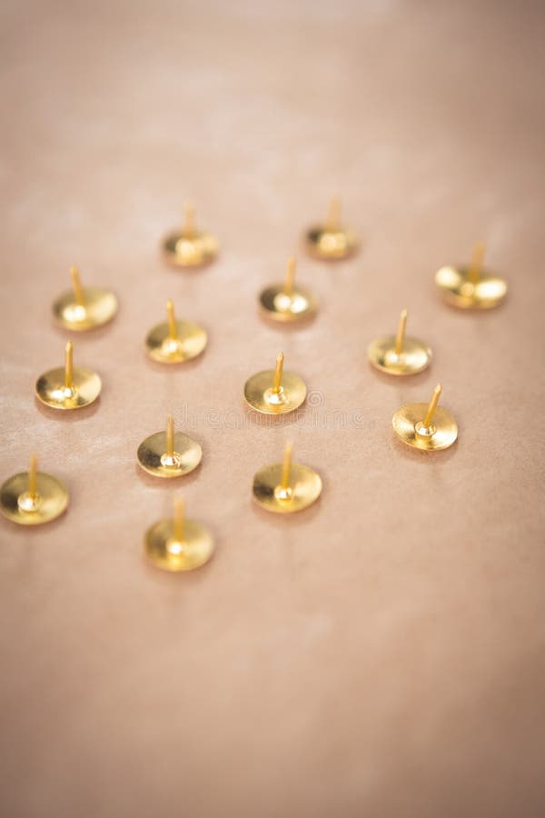 Close up of paper pins stock photo. Image of shiny, life - 98002322