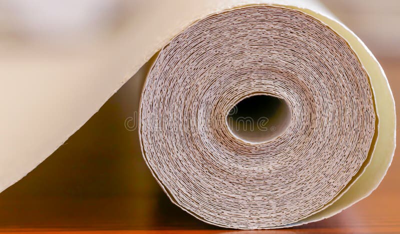 Close-up of a Paper Roll of Wallpaper for Wall Repairs Stock Photo ...