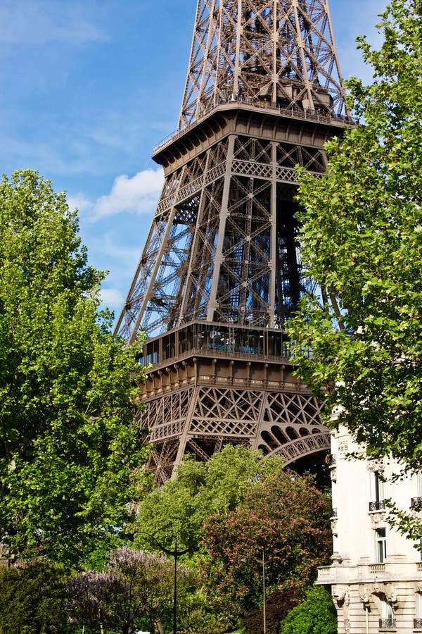 The Eiffel Tower in Spring stock photo. Image of travel - 30134658