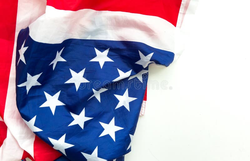 Close Up of a Part of the American Flag Stock Photo - Image of blue ...