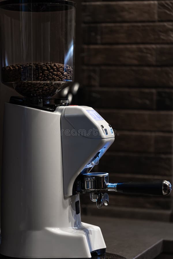 Close-up Part of a Coffee Machine, a Holder for Coffee. Stock Image ...