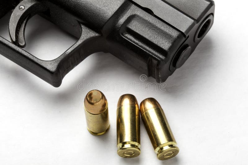 Gun and Bullets stock image. Image of dangerous, handgun - 29720789