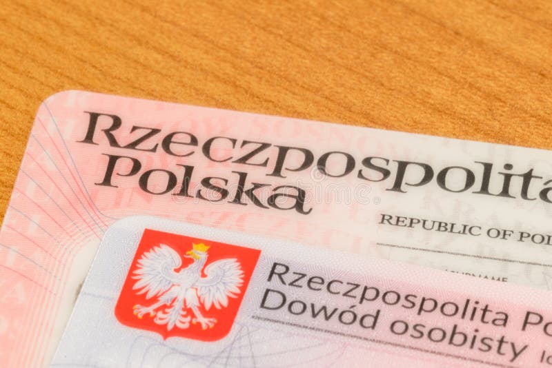Close-up on Part of Old and New Polish ID Cards Editorial Stock Photo ...