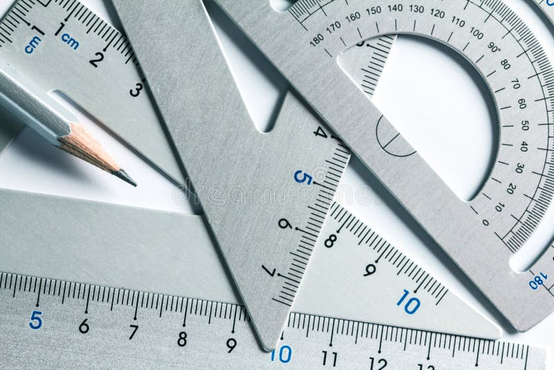 Close Up a Part of Silver Precision Measurement Stock Photo - Image of ...