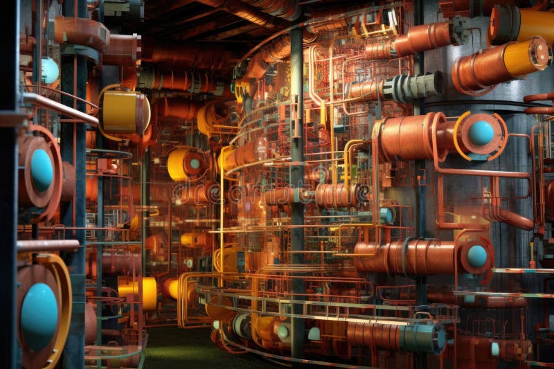 Particle Accelerators Beam Guidance System Stock Illustration ...