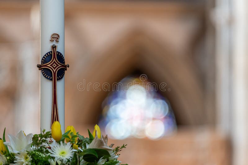 Paschal candle stock photo. Image of horizontal, spirituality - 315024054