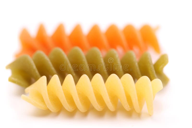 Close-up Pasta Eliche Tricolori are Located Stock Image - Image of ...