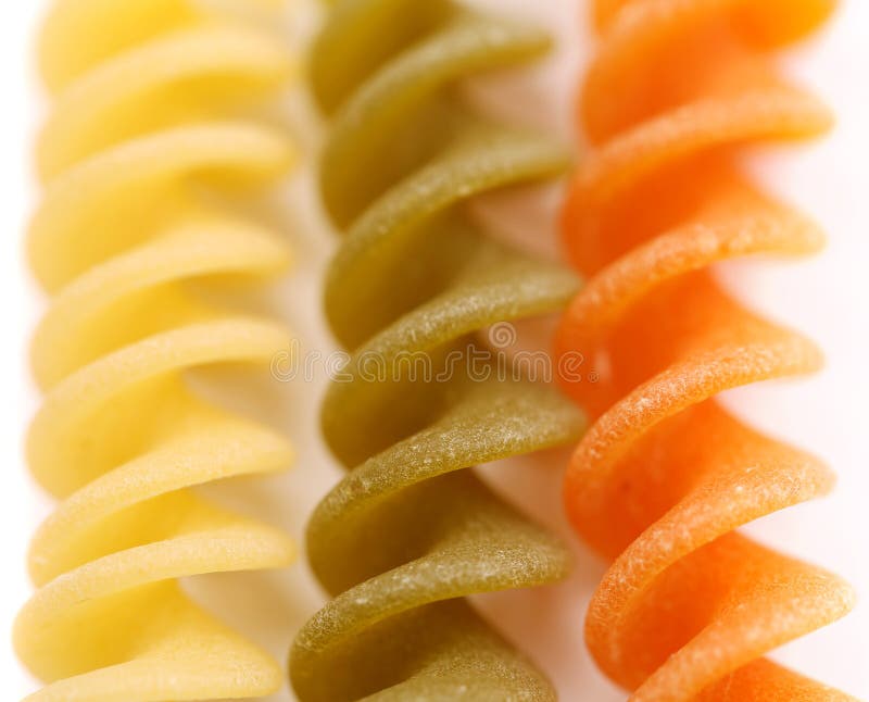 Close-up Pasta Eliche Tricolori. Stock Image - Image of disorganized ...