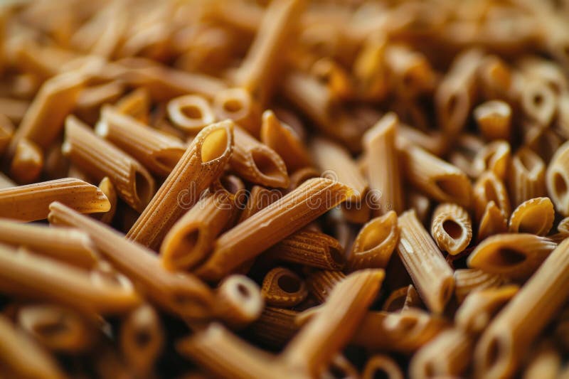 A Close Up of Pasta with a Lot of Pieces Stock Photo - Image of heap ...