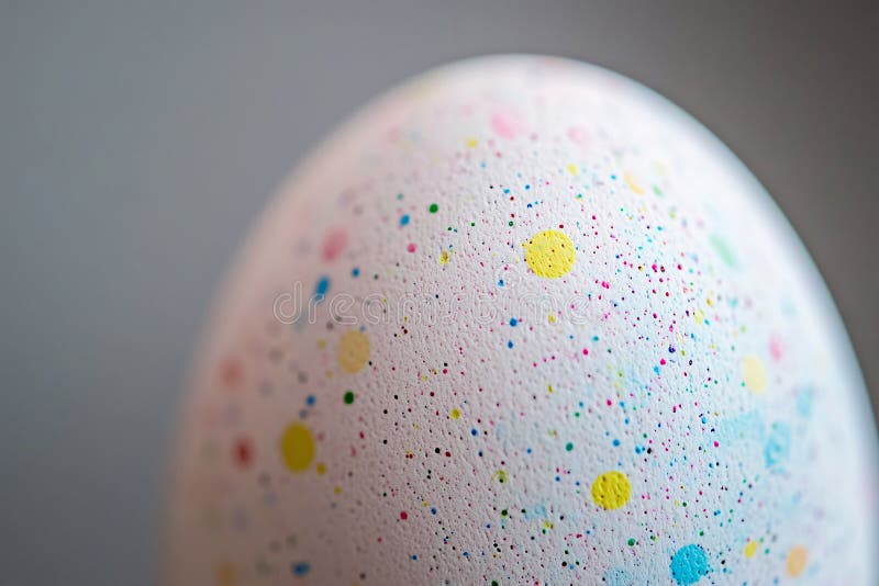 Close Up of Pastel Colored Easter Egg with Small Sprinkles Stock ...