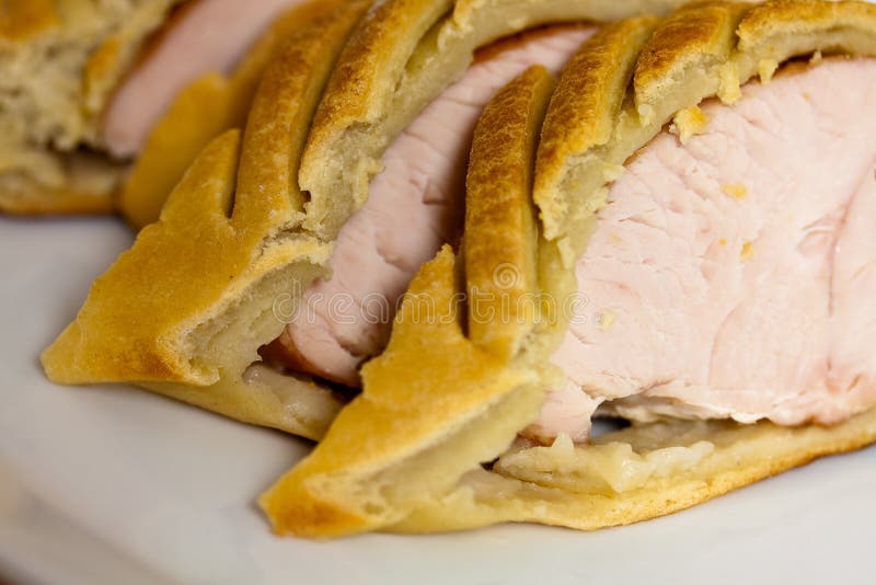 Close up ,pastry with meat stock photo. Image of meat - 12494784