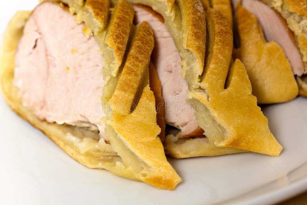 Close up ,pastry with meat stock image. Image of cornwall - 12494797