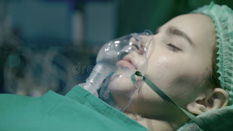 Close-Up of Oxygen Mask in Medical Use Stock Footage - Video of sick ...