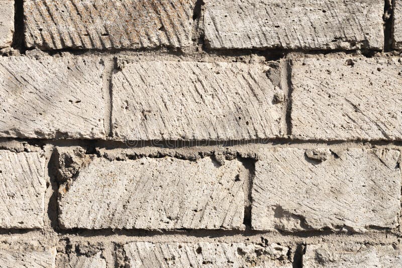 Wall Pattern Dirty Cement Assorted Bricks. Cement-stained Wall from ...