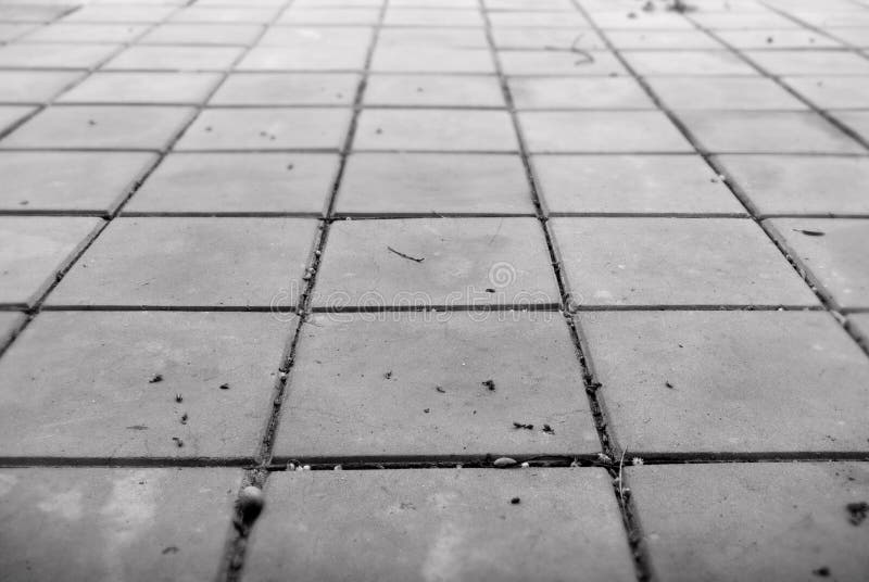 Close Up Pattern of Grey Pavement Viewed Perspective. Stock Photo ...