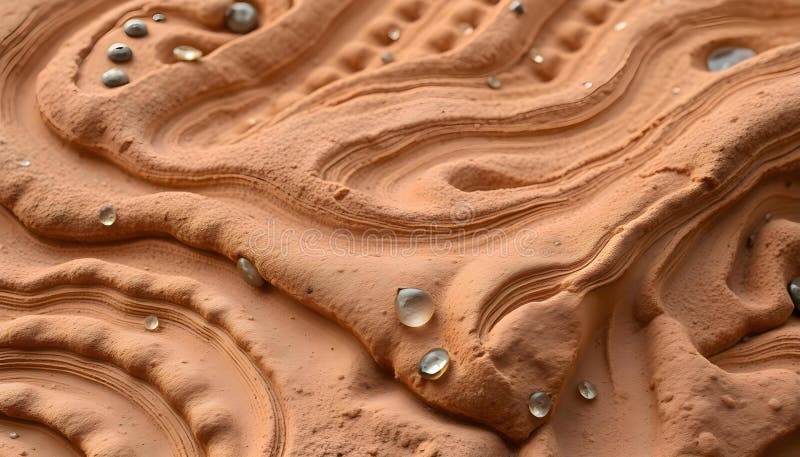 A Close Up of a Pattern Made of Sand Stock Illustration - Illustration ...