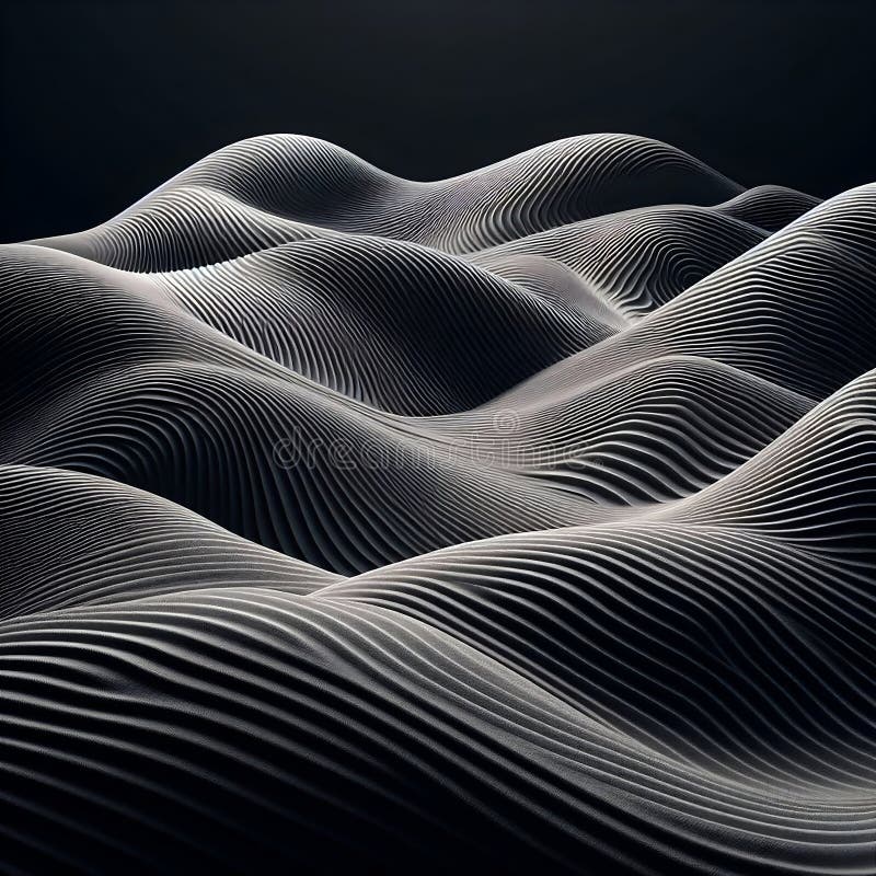 The Texture of the Wavy Surface is Wavy and Has a Pattern of Wavy Lines ...