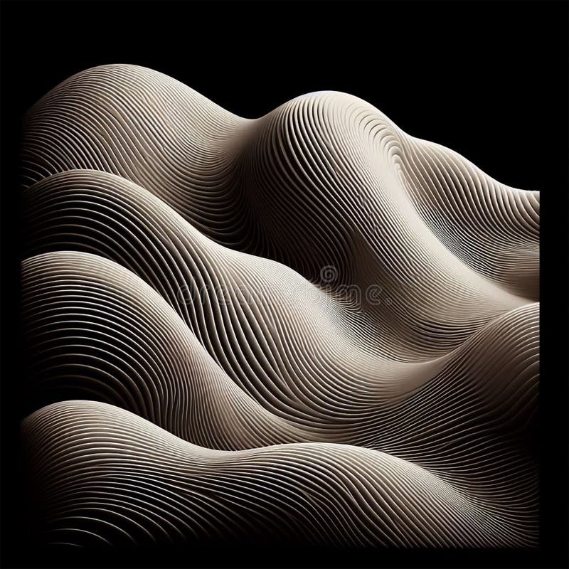 The Texture of the Wavy Surface is Wavy and Has a Pattern of Wavy Lines ...