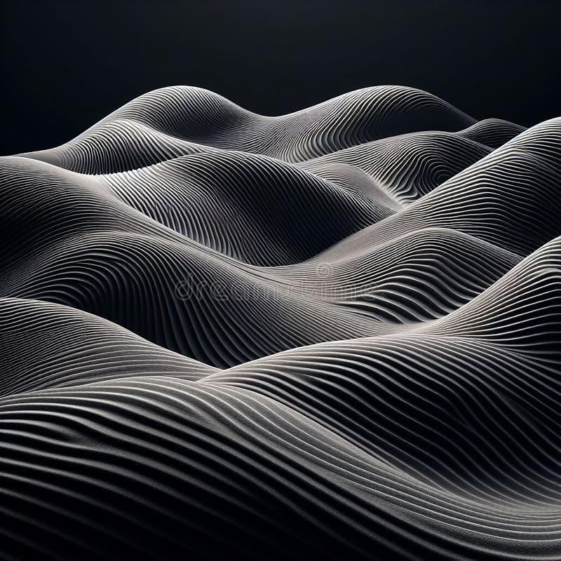 The Texture of the Wavy Surface is Wavy and Has a Pattern of Wavy Lines ...