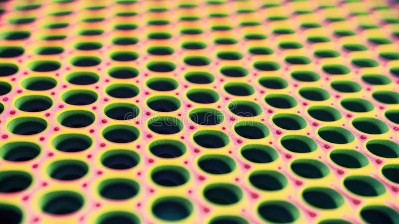 A Close Up of a Patterned Surface with Many Holes in it, AI Stock Image ...