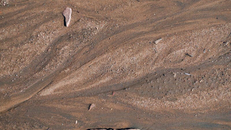 Close Up of Patterns of Fine Silt in Runoff Stock Photo - Image of ...