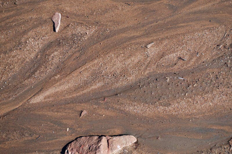 Close Up of Patterns of Fine Silt in Runoff Stock Photo - Image of ...