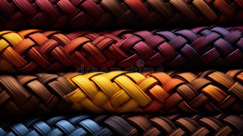 A Close Up of Patterns and Textures in Fabric Weaves, with Different ...