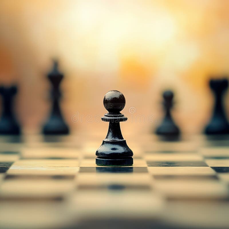 Close-up of Pawn Piece on Chessboard Stock Image - Image of game ...