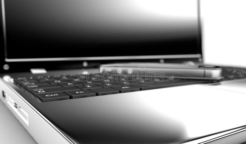 Close up Pc stock illustration. Illustration of computer - 28931704