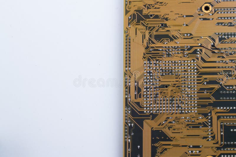 Close Up of PC Motherboard on the White Background / Texture Stock ...