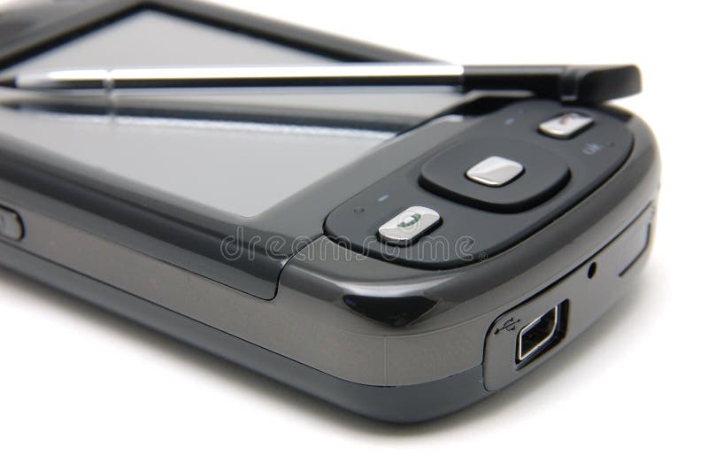 PDA - Palm on the Deck of the Car Stock Photo - Image of board ...