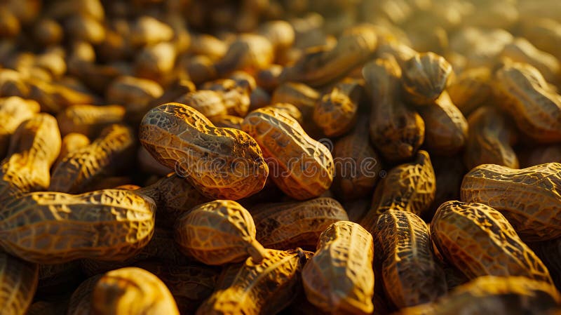 A Close Up of Peanuts in the Sun Stock Photo - Image of shell, peanut ...